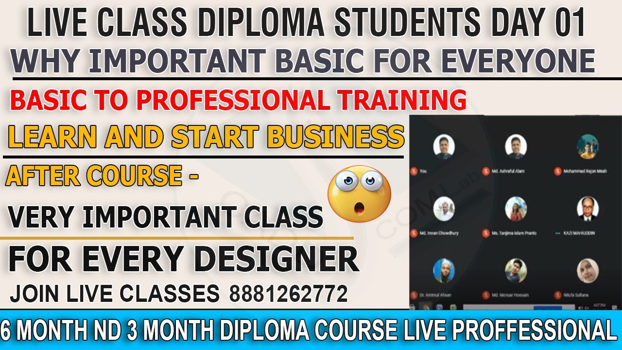 LIVE CLASS DIPLOMA CLASS STUDENTS-DAY 01 DEMO CLASS LIVE -WHY IMPORTANT ...