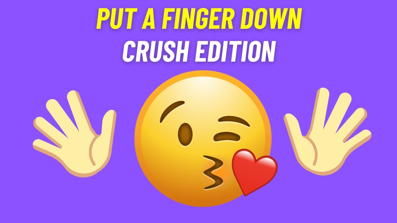 Put A Finger Down CRUSH Edition | TikTok Viral Quiz - YouTube