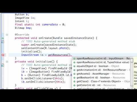 Android Application Development 42 Using BitmapFactory and InputStream to set Bitmap - YouTube