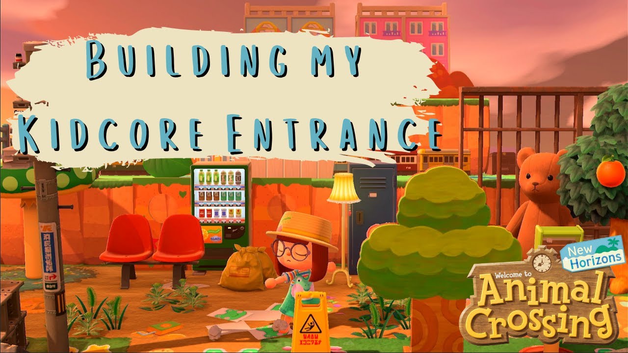 Lets Play Day 8! Building my Kidcore city Entrance! Animal Crossing New ...