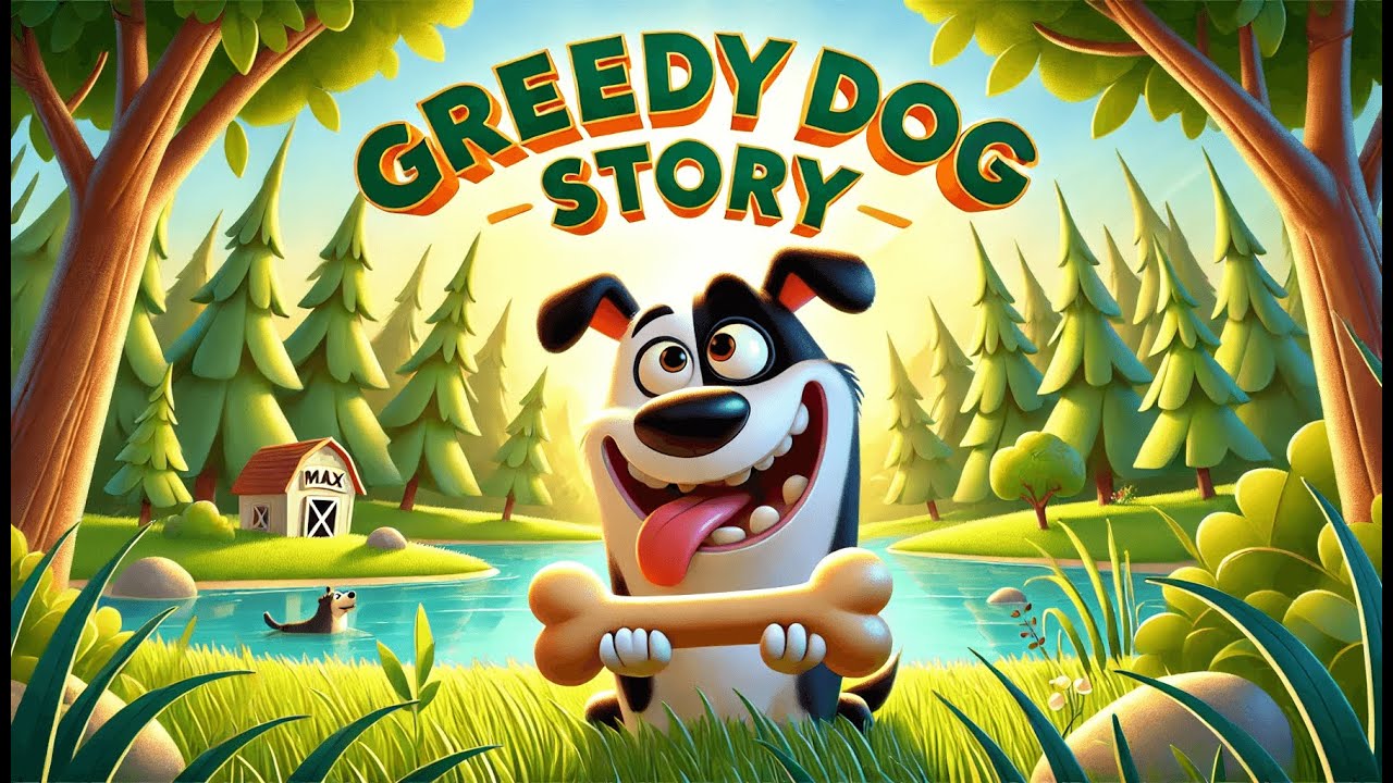 Greedy Dog | he Greedy Dog & the Lost Bone | The Greedy Dog Who Wanted ...