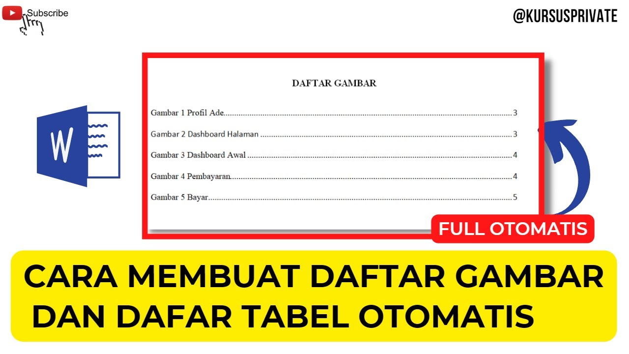 Cara Membuat Daftar Gambar dan Daftar Tabel Otomatis Untuk Skripsi ...