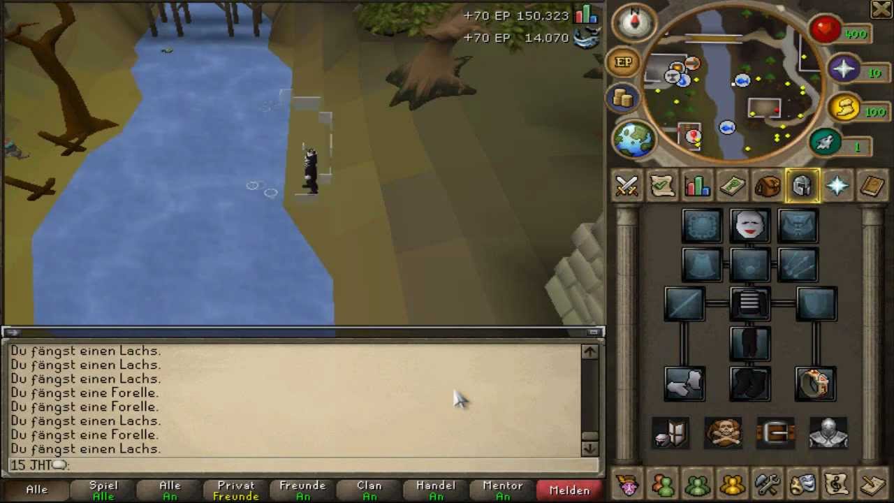 Runescape Speed Skilling 1 (Fishing Trout & Salmon) | 15 JHT - YouTube