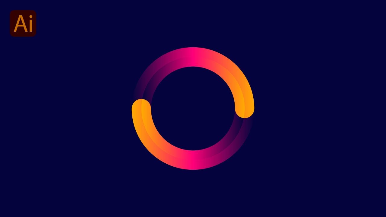 Create a Gradient Logo in Illustrator Tutorial | illustrator Logo ...