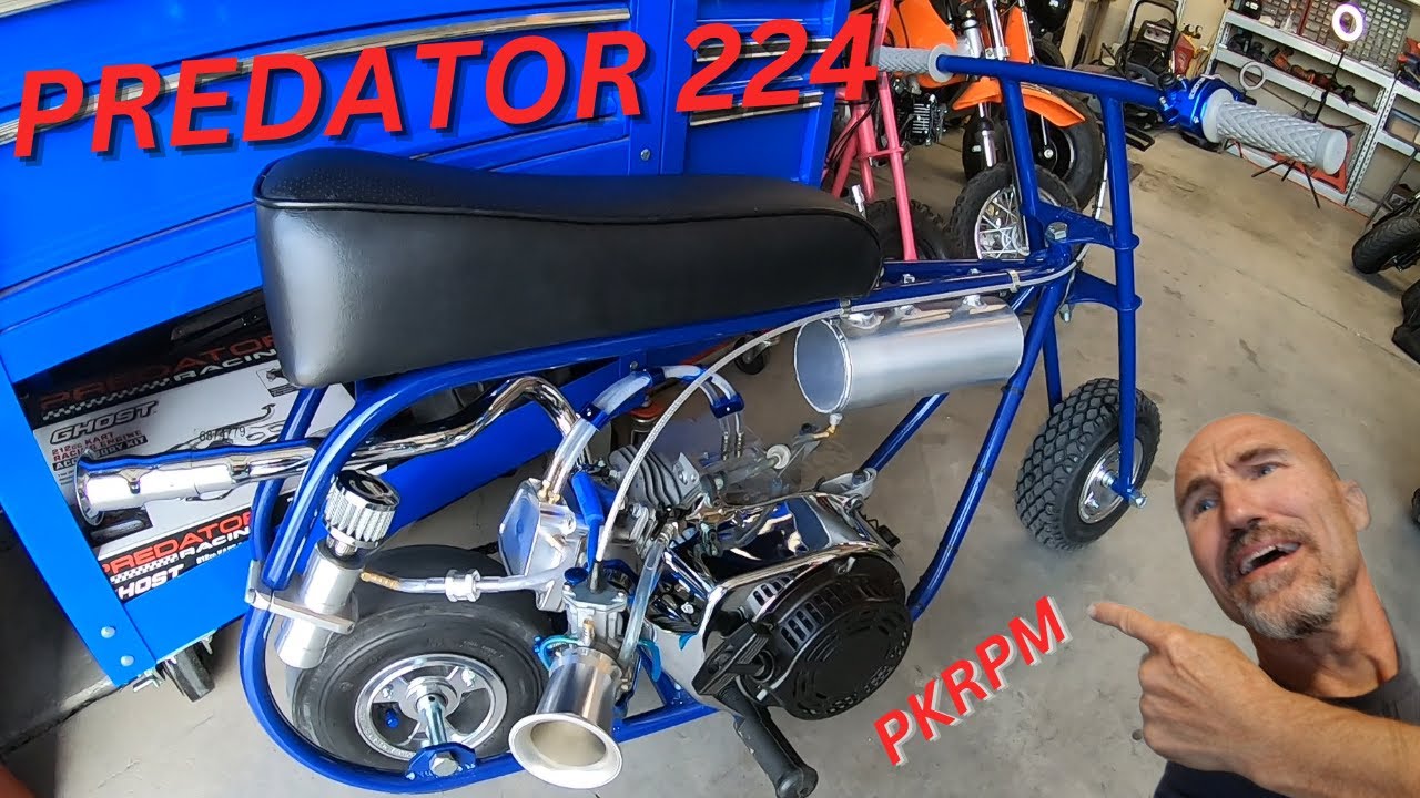When you install a PKRPM cam and Tillotson head on the Predator 224 ...