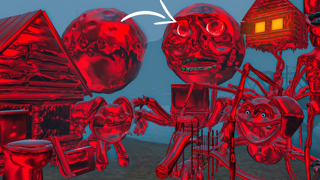 EVERYTHING TURNED INTO RUBY MONSTERS | HOUSE HEAD, EXTRA SLIDE, SCARY ...