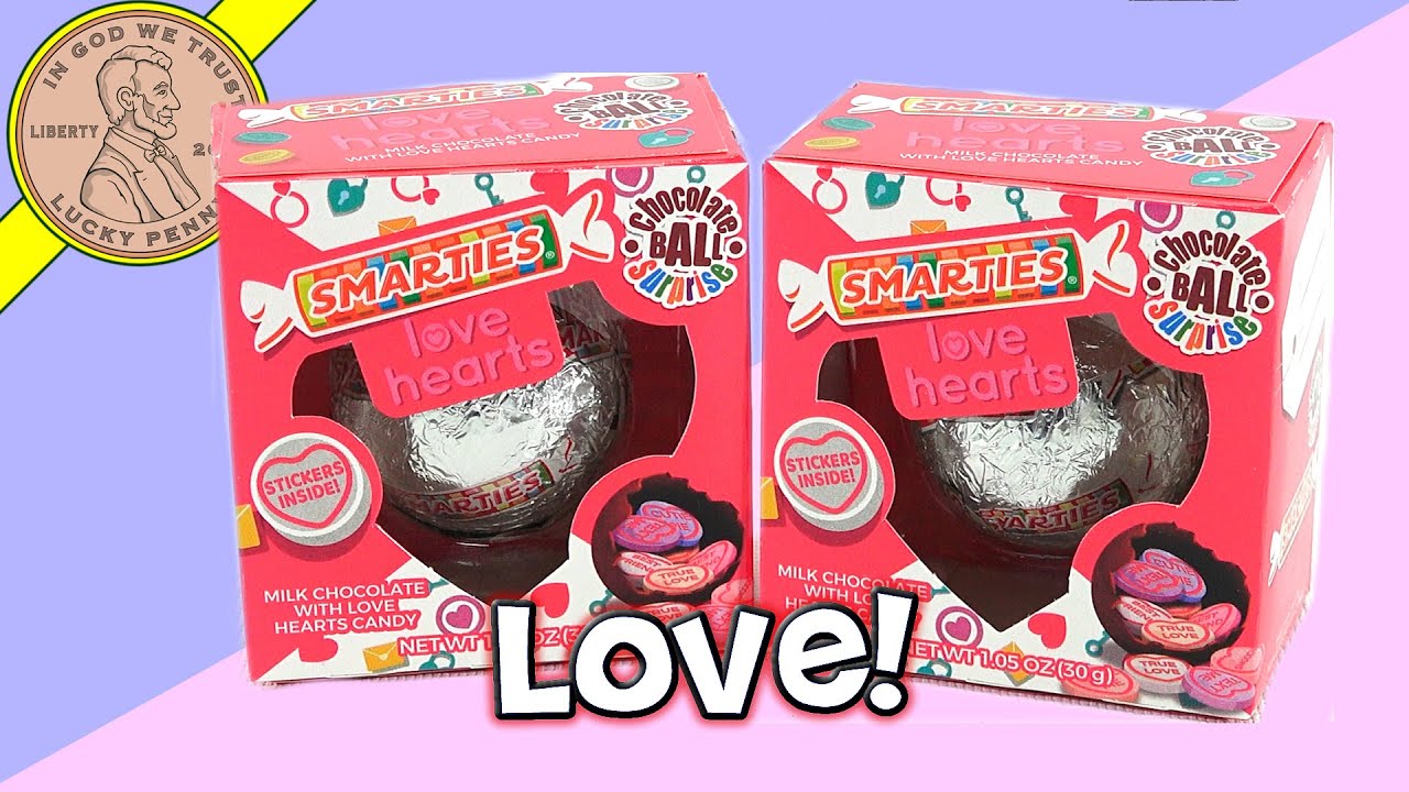 Valentine's Day Smarties Milk Chocolate Ball Surprise Love Conversation ...