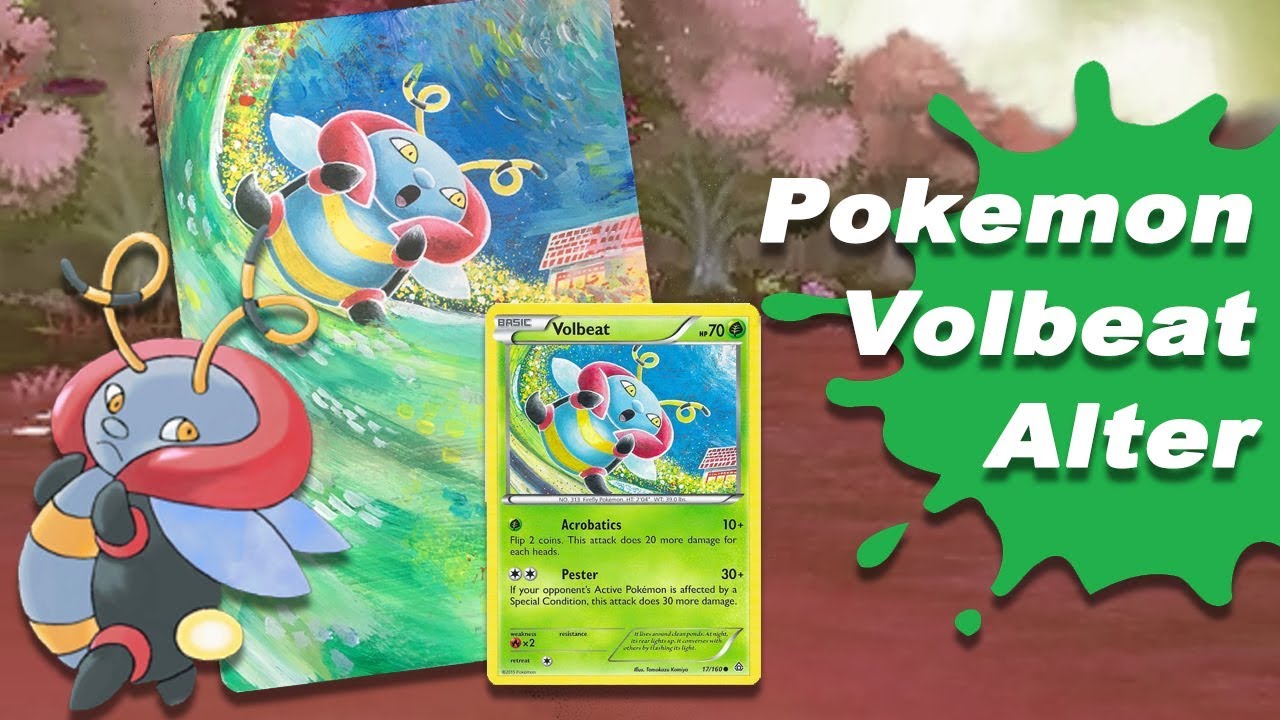 Pokemon Volbeat Alter - Extended Art Pokemon Card | blvckink - YouTube