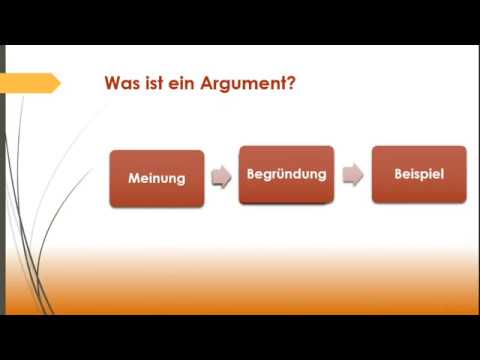 Deutsch Argumentieren - Begründen - YouTube