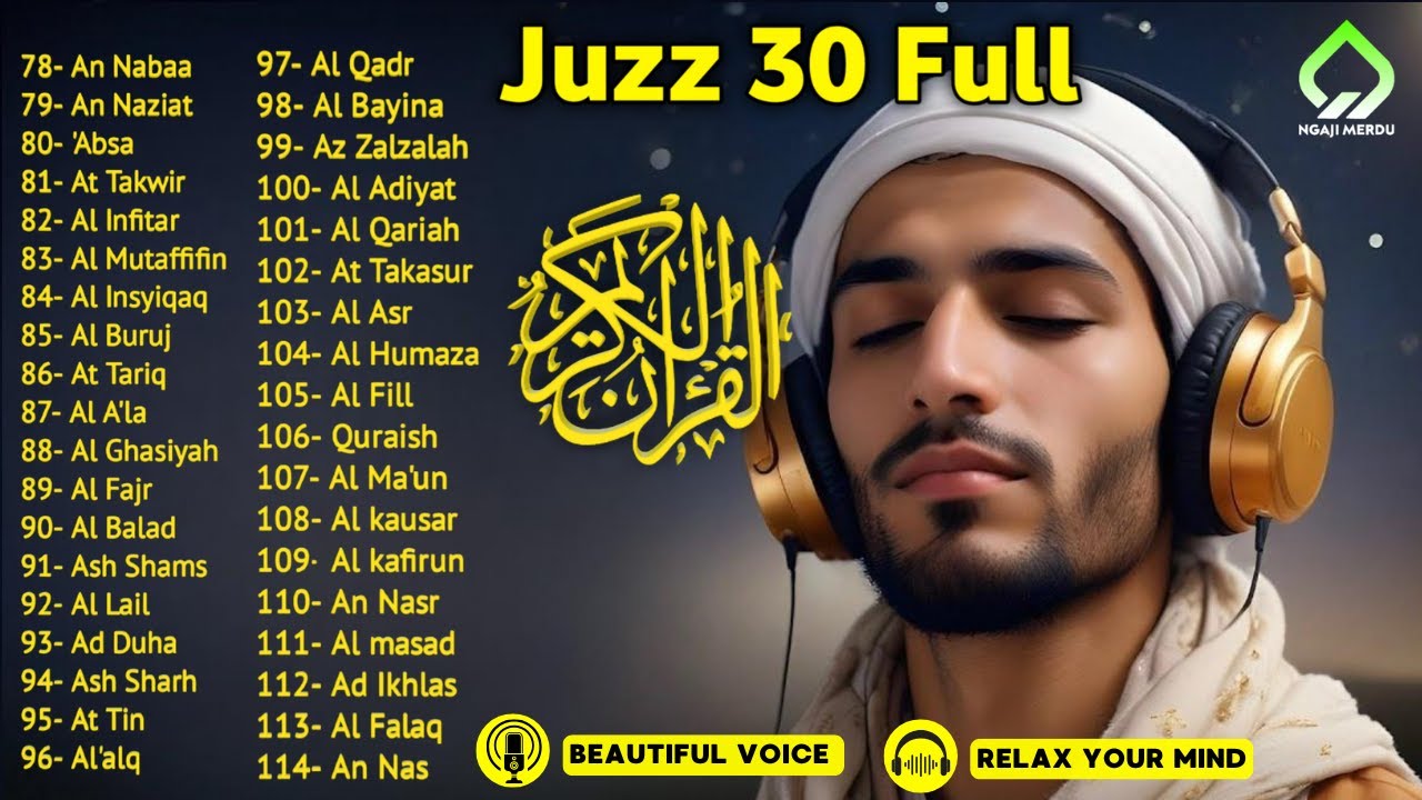 Murotal Suara Sangat Merdu (ALAA AQEL) | Juz 30 FULL (Juz Amma ...