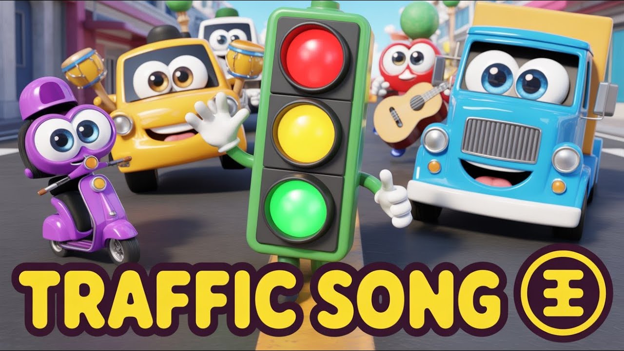 STOP SLOW GO! 🚦 Traffic Light Street Song | Fun Learning for Kids# ...