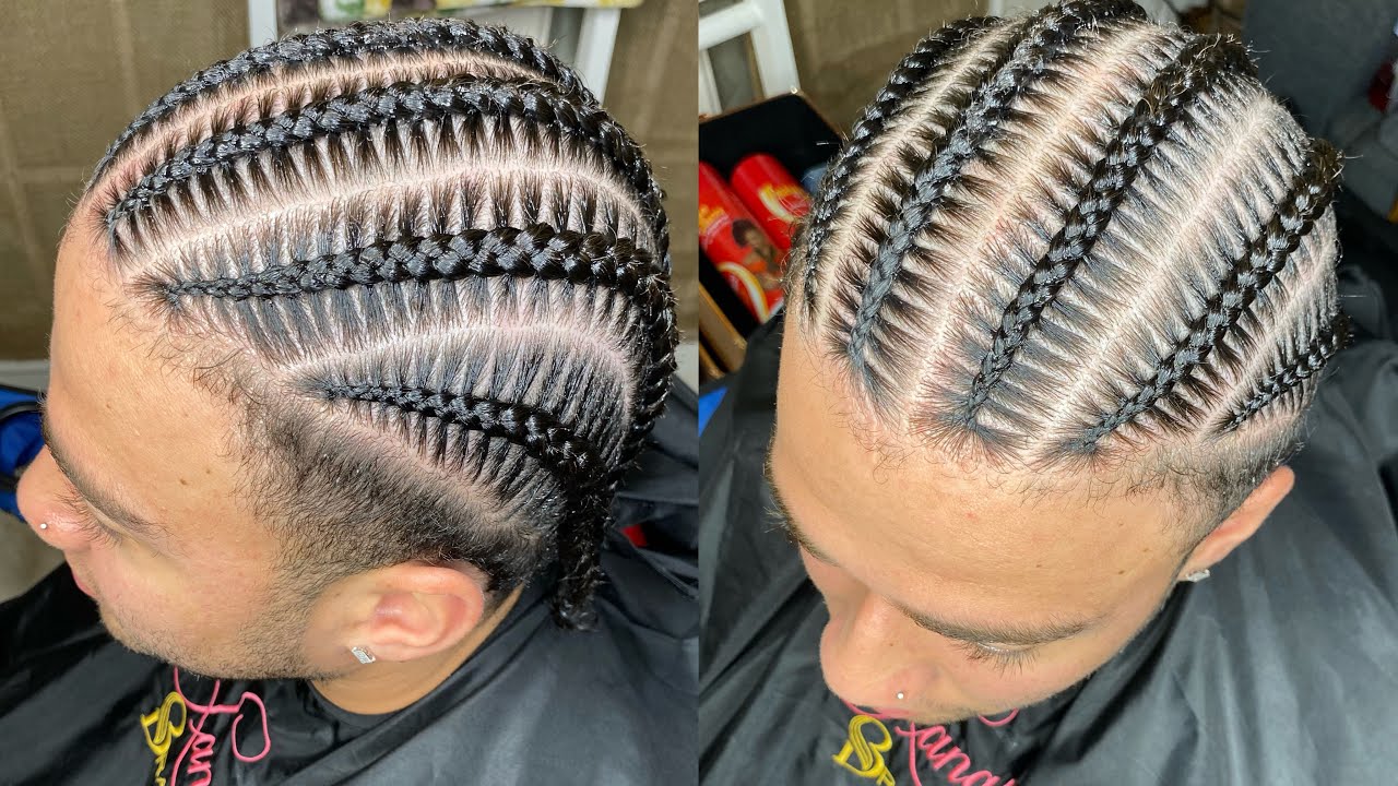 Men stitch braids | Braids for men - YouTube