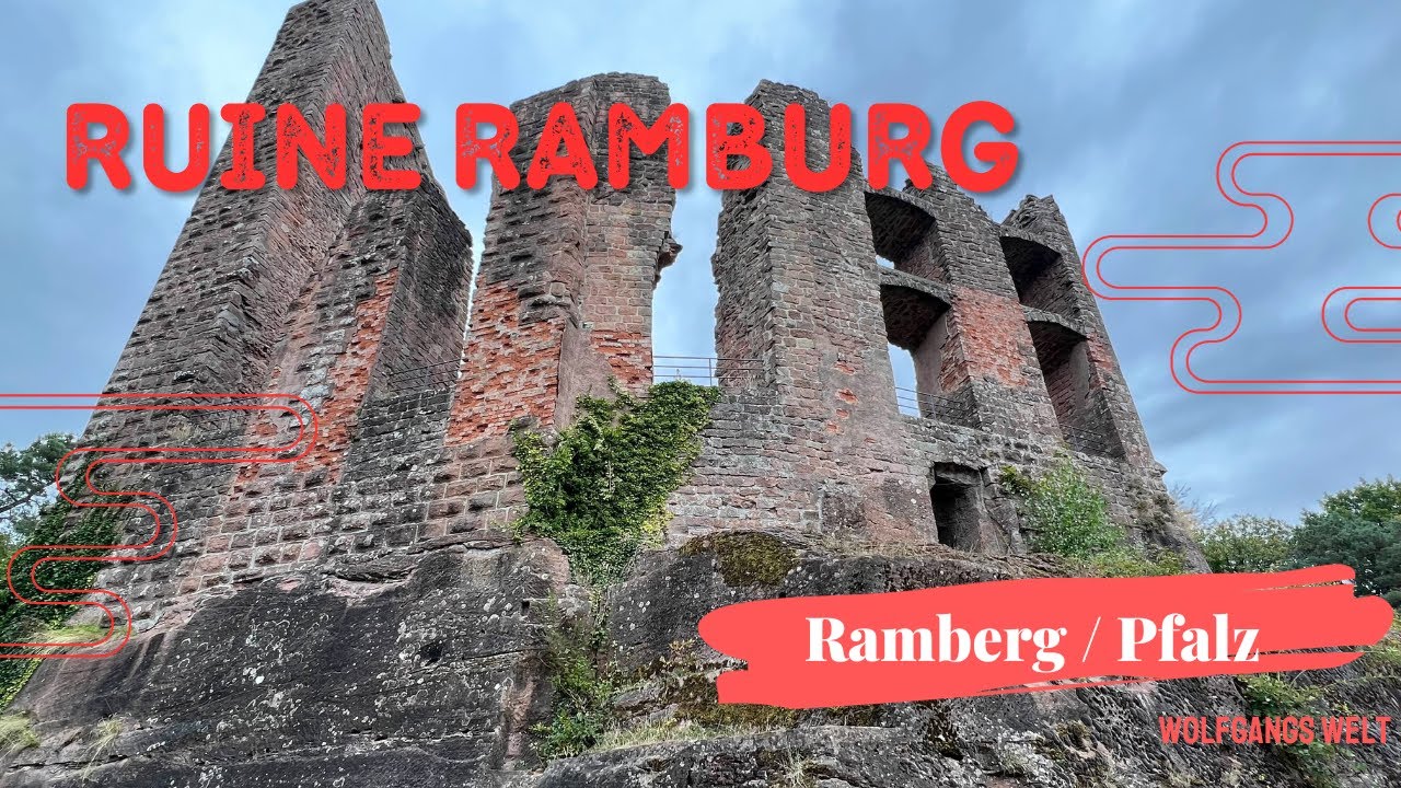 Burgruine Ramburg in Ramberg in Rheinland-Pfalz. Eine kleine aber feine ...