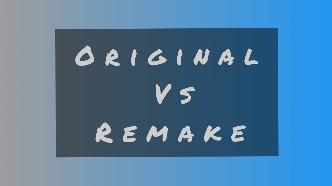 Original vs⚡ remake songs - YouTube