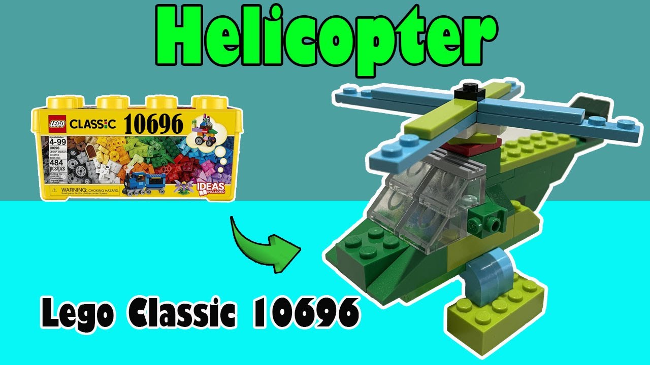 I made an Helicopter with Lego Classic 10696 - YouTube
