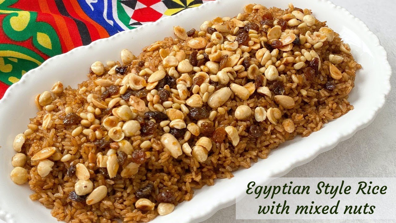 “Roz Bel Khalta”- Egyptian rice with nuts - YouTube
