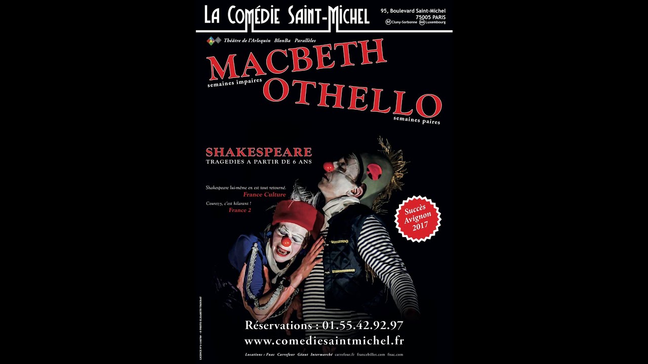 Othello, de William Shakespeare Théatre de Clown - YouTube