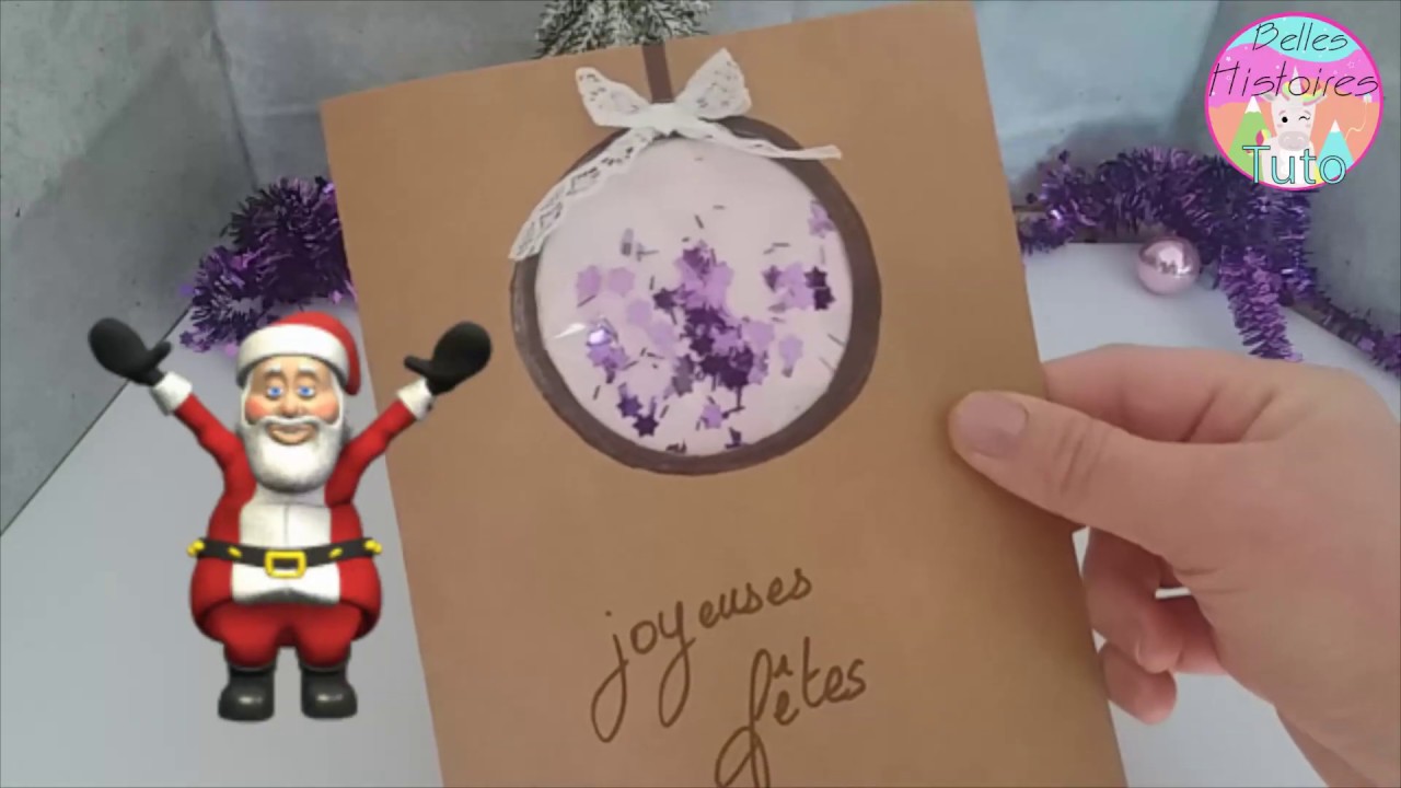 Carte de Noel - Christmas card - christmas craft - YouTube