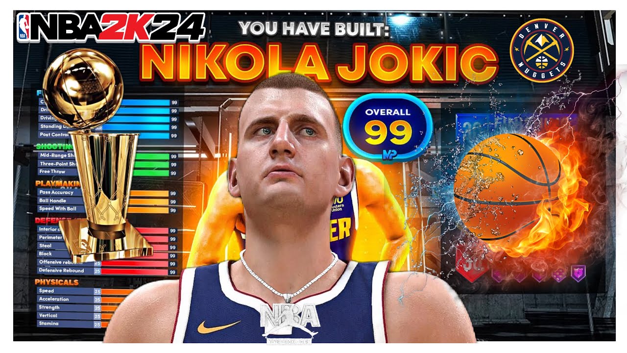 NBA 2K24 Build de Nikola Jokic MVP - YouTube