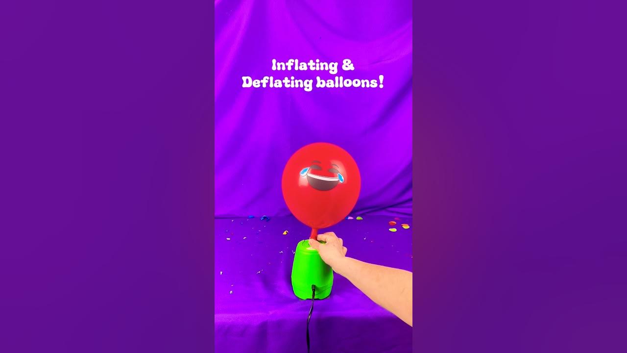 Inflating & Deflating Emoji Balloons! #shorts - YouTube