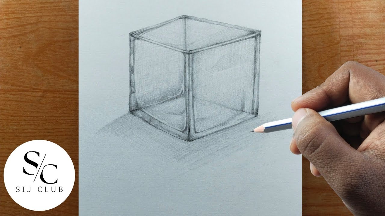 How to Draw Ice Block | Beginner's Sketching Tutorial step by step ...