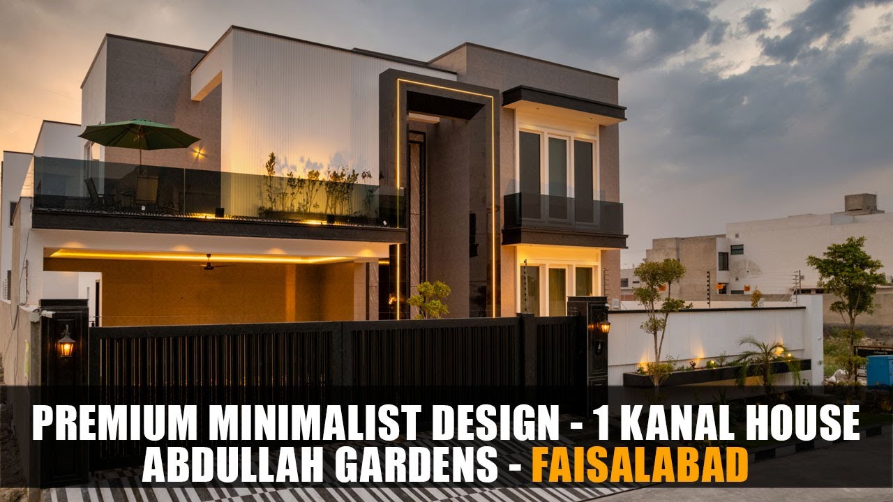 Best Builder's Signature Home in Abdullah Gardens | Premium Minimalist Design - Faisalabad - YouTube