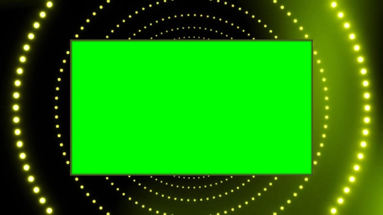 Led Ring Motion Frame green screen effects - chroma key - animations ...