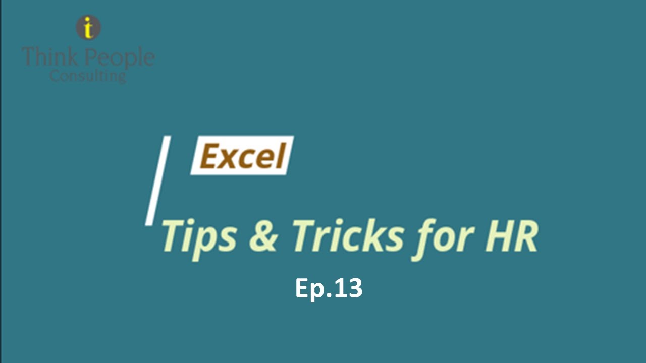 Excel Tips & Tricks for HR Ep.13: การใช้ COUNTIFS ใน Excel 2007 - YouTube