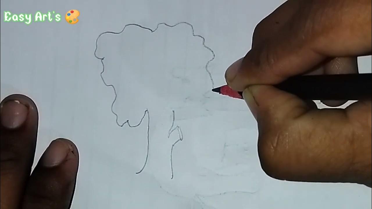How to draw Tree Chitra very easy learning drawing #drawing #tree ...