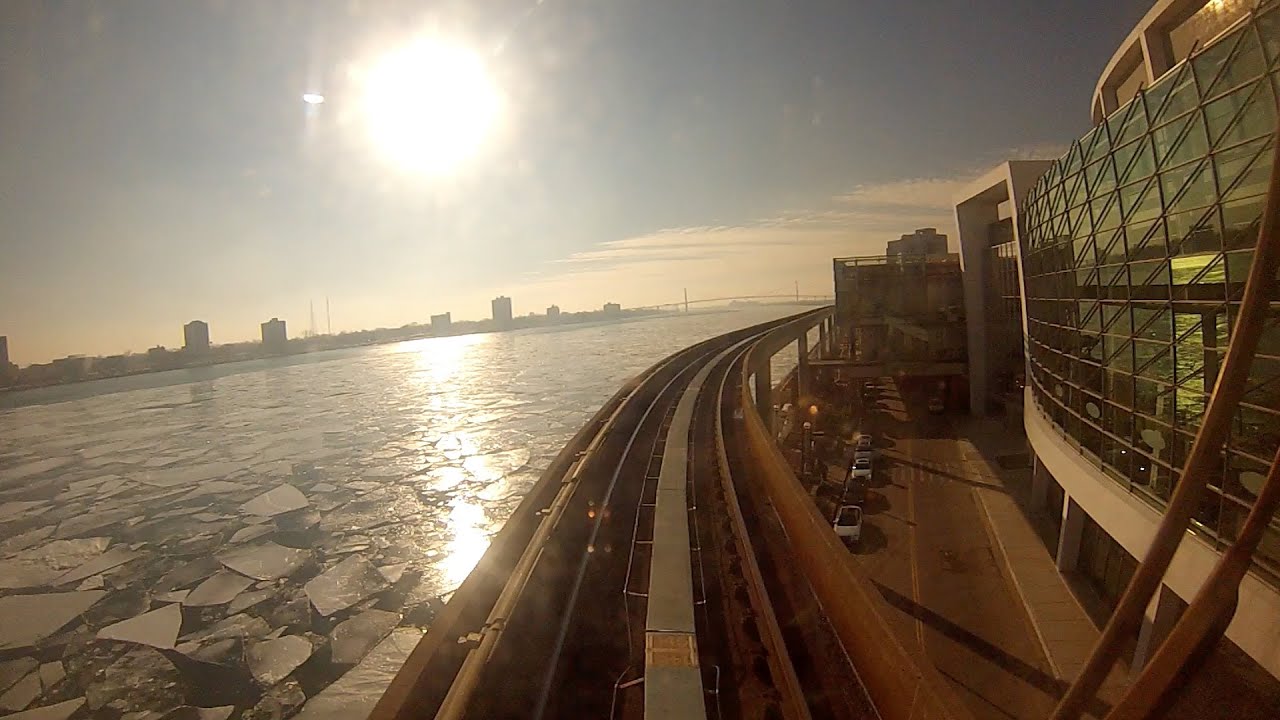 What Detroit Looks Like From Its Bizarre 'People Mover' Train - YouTube