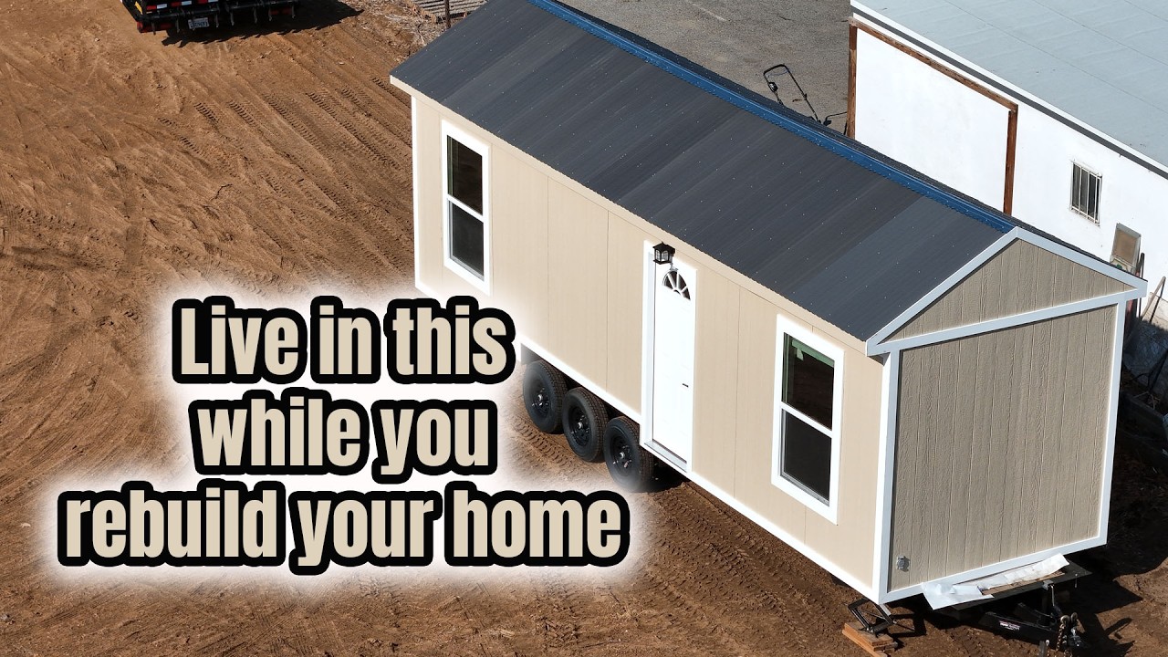 Tiny Home Trailers For Sale | LA Wildfires Temporary Housing - YouTube