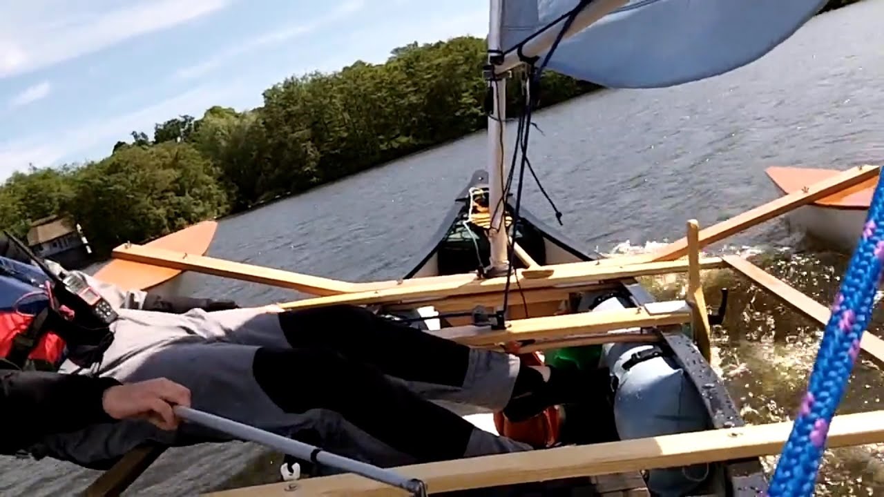 High Speed Canoe Sailing - YouTube