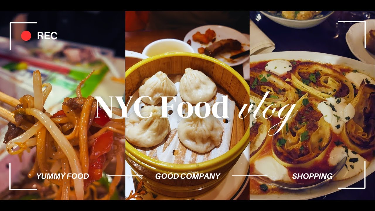 nyc food vlog 🥣 don angie, flushing food tour, popmart unboxing - YouTube