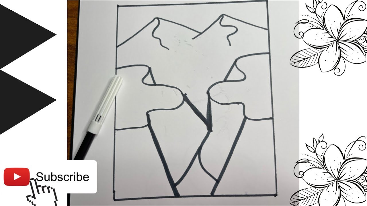 How to draw canyon | Super easy drawing | anyone can draw (2022) - YouTube