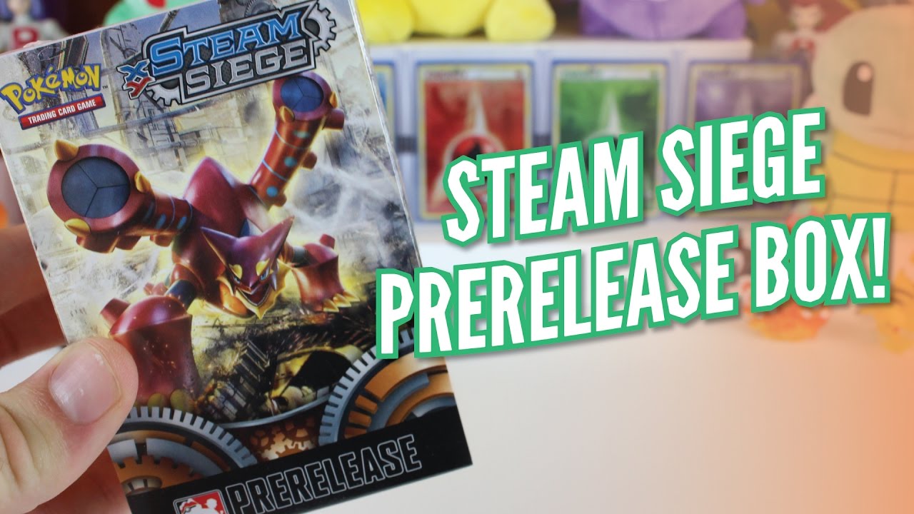 Opening a Steam Siege Tournament PRERELEASE Kit! | Pokemon Cards - YouTube