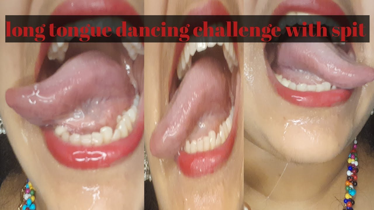 long tongue dancing challenge with spit @vloger_sanchari #viral_video ...