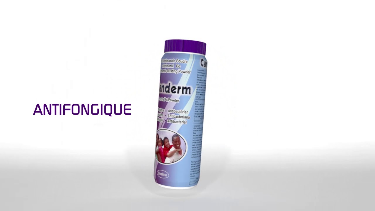 Canderm poudre Shalina cosmétiques - YouTube
