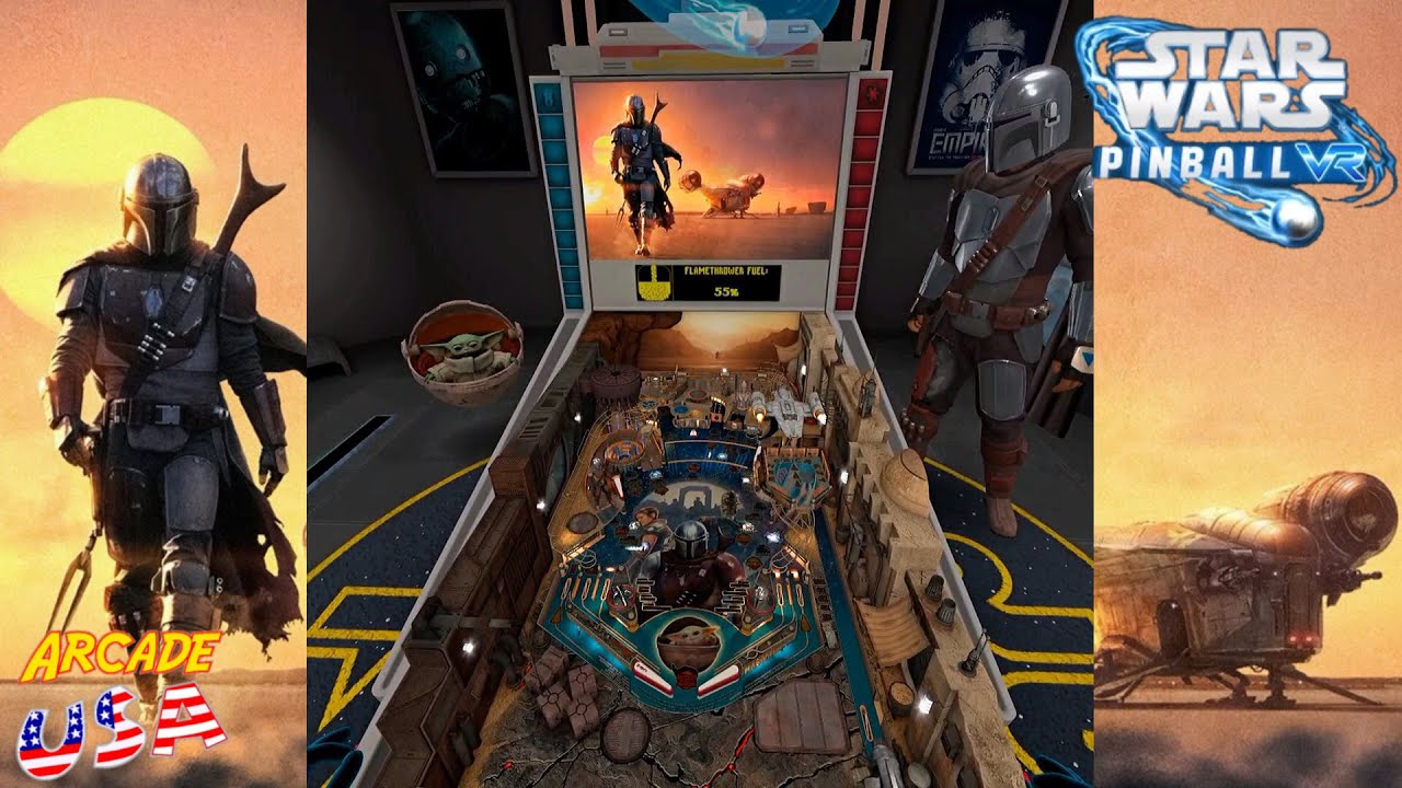 Star Wars Pinball VR! (Mandalorian Table - Gameplay Only) - YouTube
