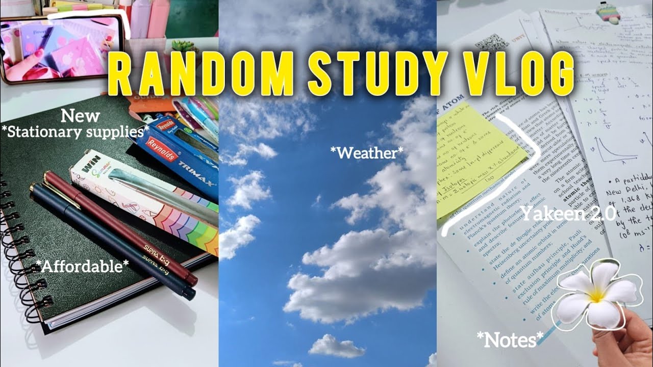 Random study vlog 🍂🌼💗 || neet2025 #randomvlog #study #stationery # ...