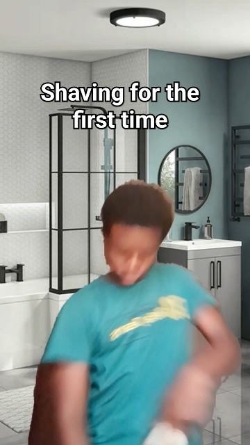 shaving for the first time😭 #meme - YouTube