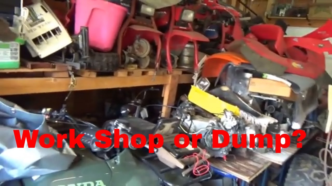 Creating a Functional ATV shop and You Tube Studio, making space! - YouTube