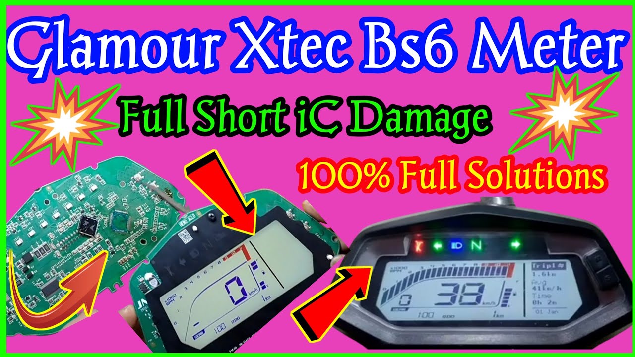 Glamour Xtec Bs6 Meter Repair || Glamour Xtec Meter Repair || Glamour Xtec Meter Display Problem ...