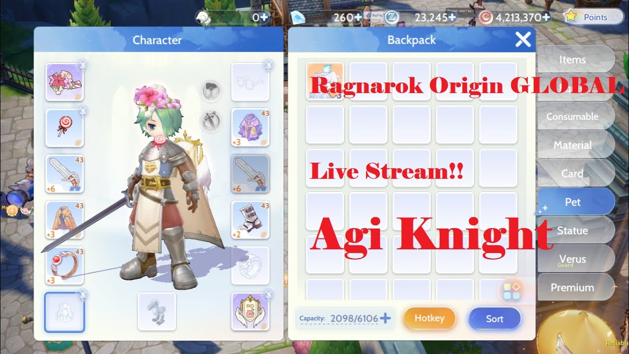 Level 50 Agi Knight build Progress EP 2 || Ragnarok Origin Global || Polarbeatz - YouTube