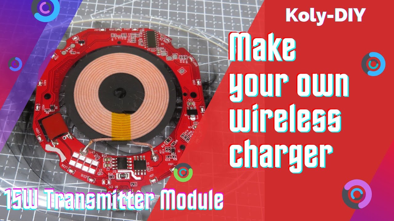 Koly-DIY _ Make your own wireless charger. Qi 15w usb c edition - YouTube