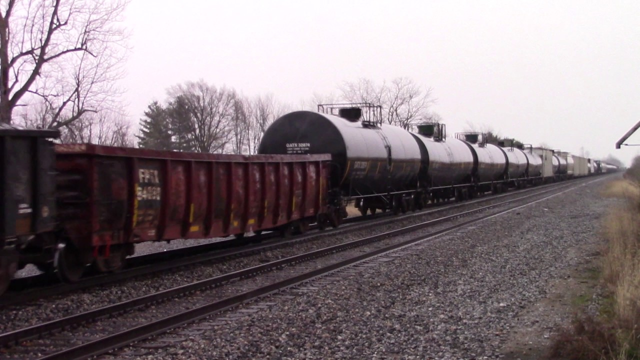 CSX 3204, 5314, 1708, TORC 999, & 7743 westbound passing through Selma ...