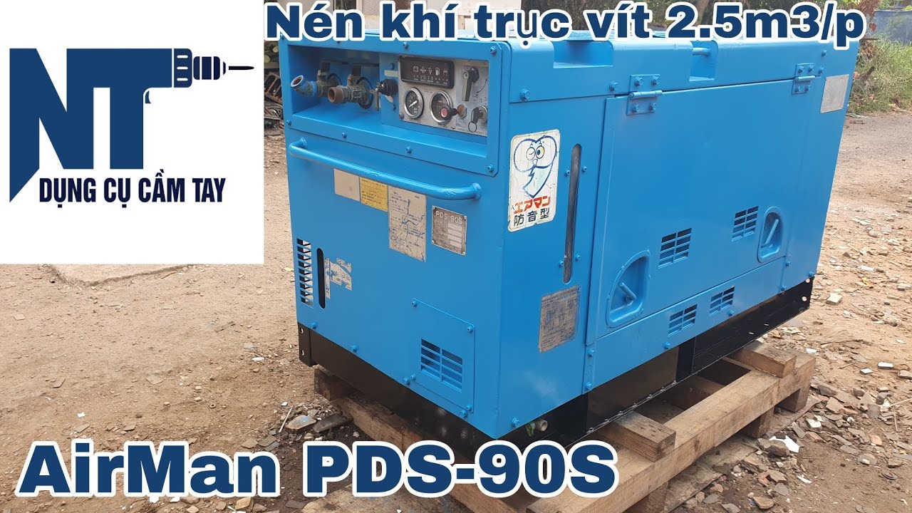 Nén khí trục vít Airman PDS-90S | Nạp cực nhanh | LH 0914711438 | Ngày ...