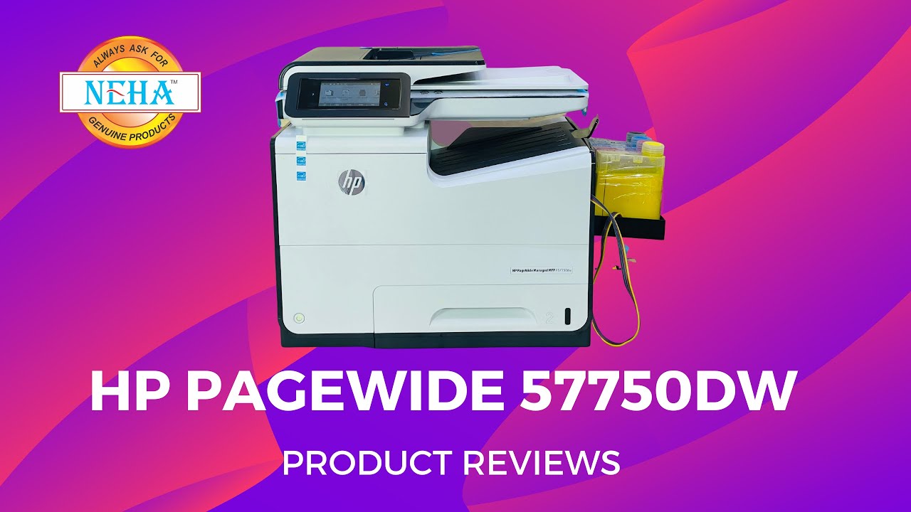 Hp Pagewide 57750dw with Ciss kit review in Hindi - YouTube