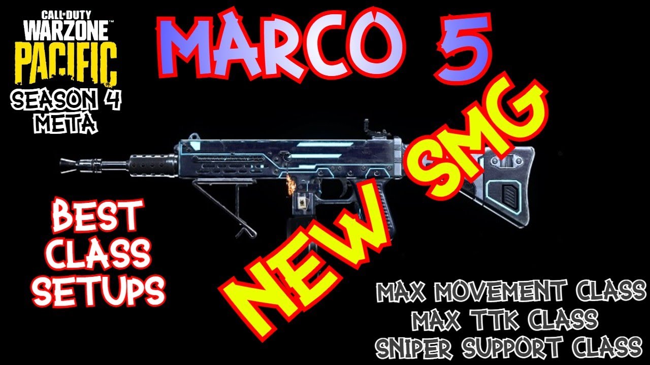 MARCO 5 SMG - SEASON 4 META SMG! [BEST CLASS SETUP] WARZONE - YouTube