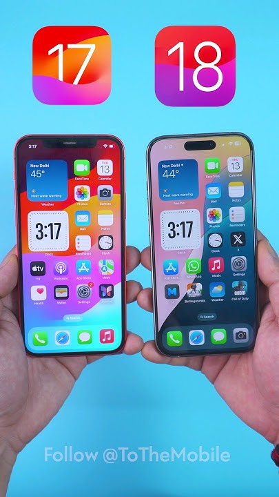 iOS 18 vs. iOS 17: Top Features Compared - YouTube