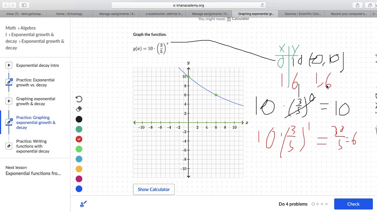 Khan Graphing Exponential Growth and Decay - YouTube